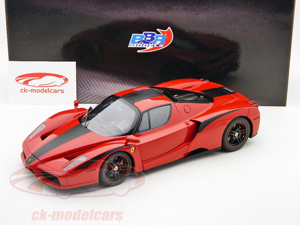 BBR Models 1:18 Ferrari Enzo FXX rot mit schwarzen Streifen / red with ...