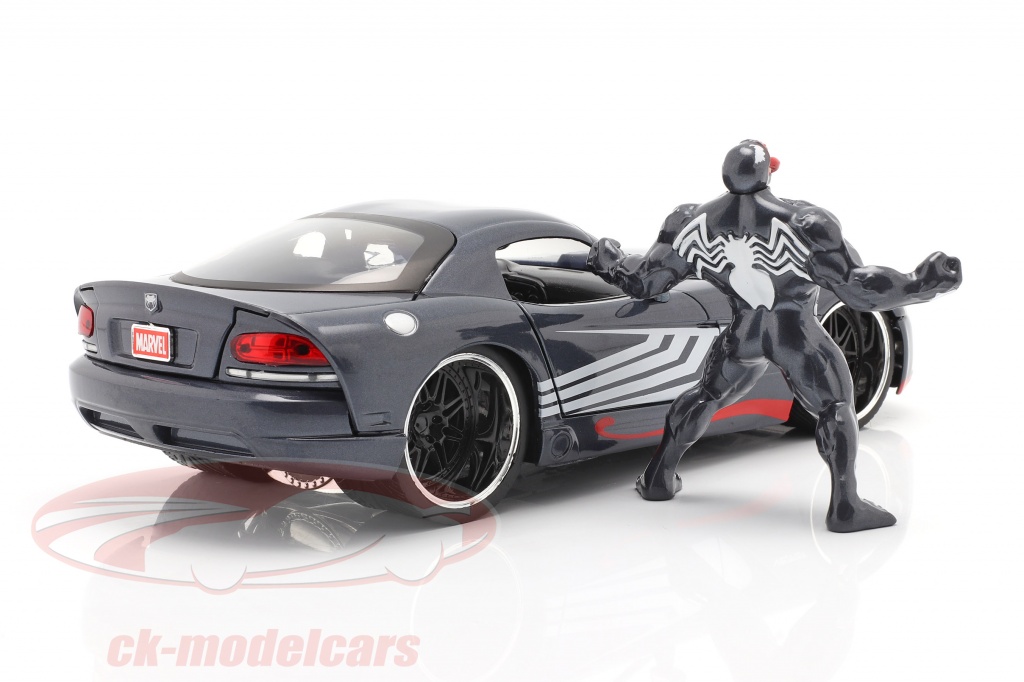 Jadatoys 1:24 Dodge Viper year 2008 with figure Venom Marvel Spiderman ...
