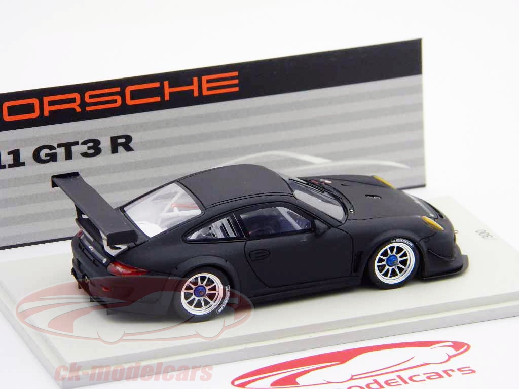 Spark 1:43 Porsche 911 GT3 R Promo Plain Body Version matt black SAM206 ...