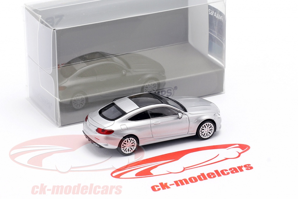 Minichamps 1:87 Mercedes-Benz AMG C63 Coupe year 2019 iridium silver ...