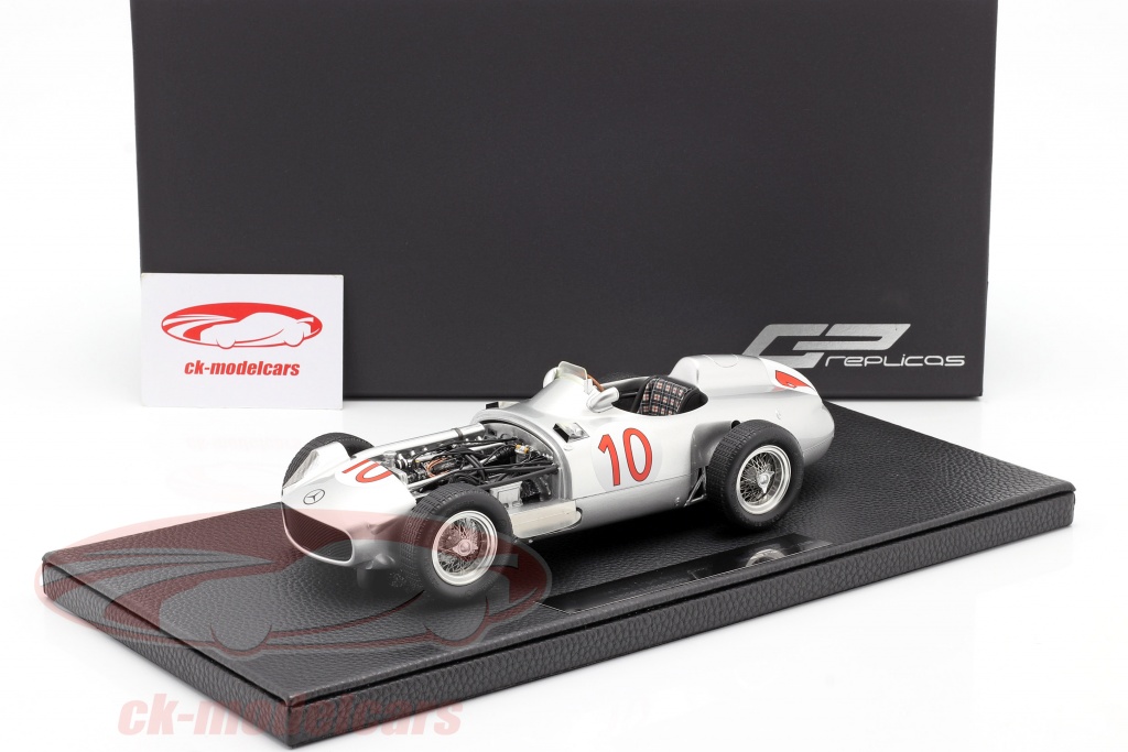GP Replicas 1:18 J.M. Fangio Mercedes-Benz W196 #10 ganador Belga F1 Campeón mundial 1955 GP015B ...