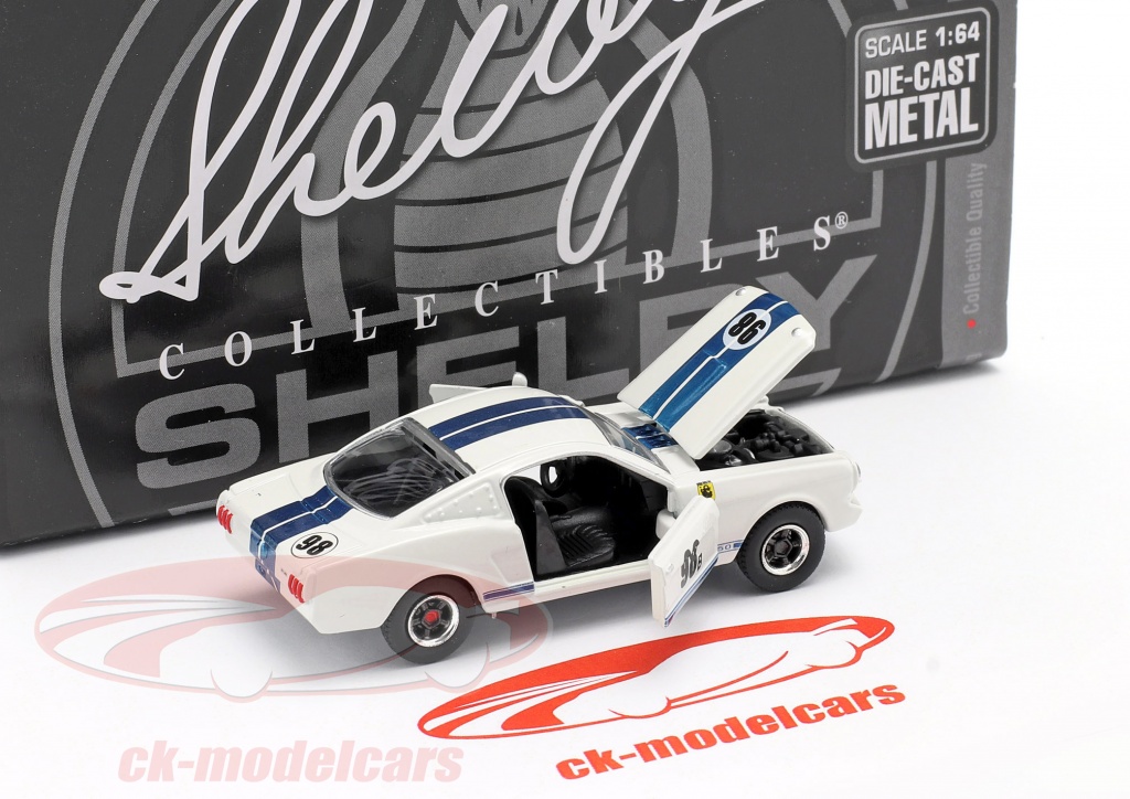Shelby Collectibles 1:64 Shelby GT-350R #98B Racing version 1965 white ...