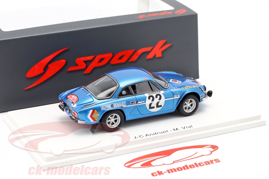 Spark 1:43 Alpine A110 #22 4e Rallye Monte Carlo 1971 Andruet, Vial ...