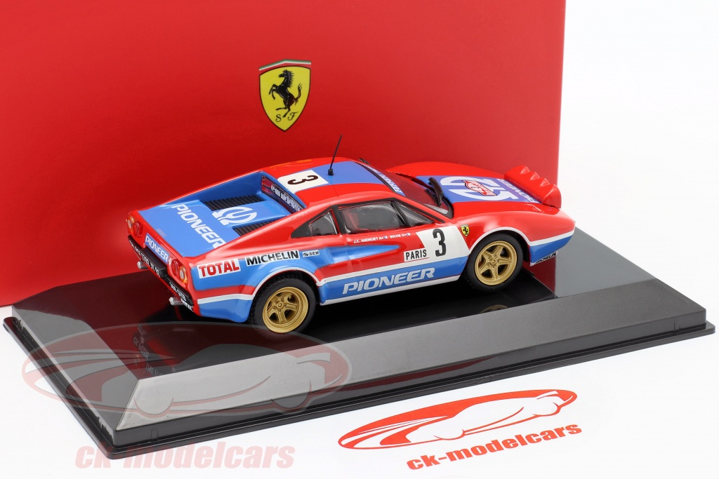 Bburago 1:43 Ferrari 308 GTB #3 Rallye Monte Carlo 1982 Andruet, Biche ...