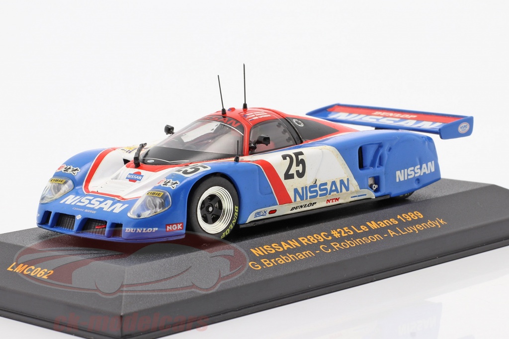 Ixo 1:43 Nissan R89C #25 Le Mans 1989 Brabham, Robinson, Luyendyk LMC062 modèle voiture LMC062 ...