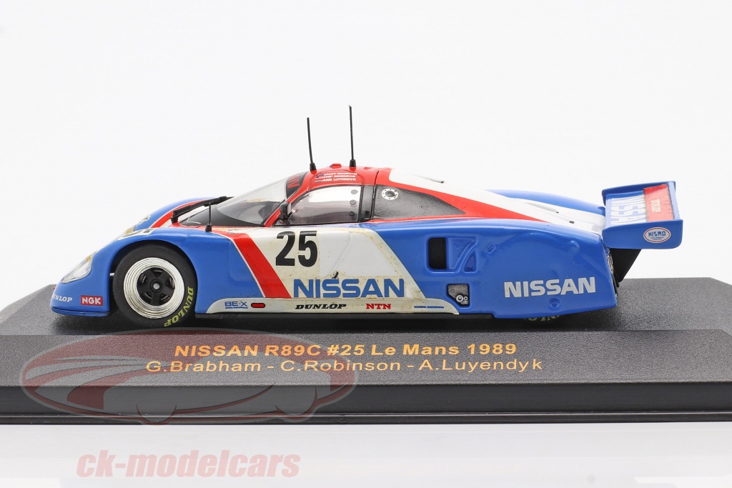 Ixo 1:43 Nissan R89C #25 Le Mans 1989 Brabham, Robinson, Luyendyk LMC062 modèle voiture LMC062 ...