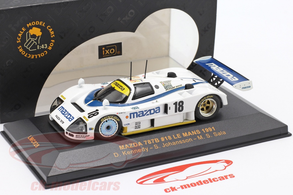 Ixo 1:43 Mazda 787B #18 Le Mans 1991 Kennedy, Johansson, Sala LMC028 ...