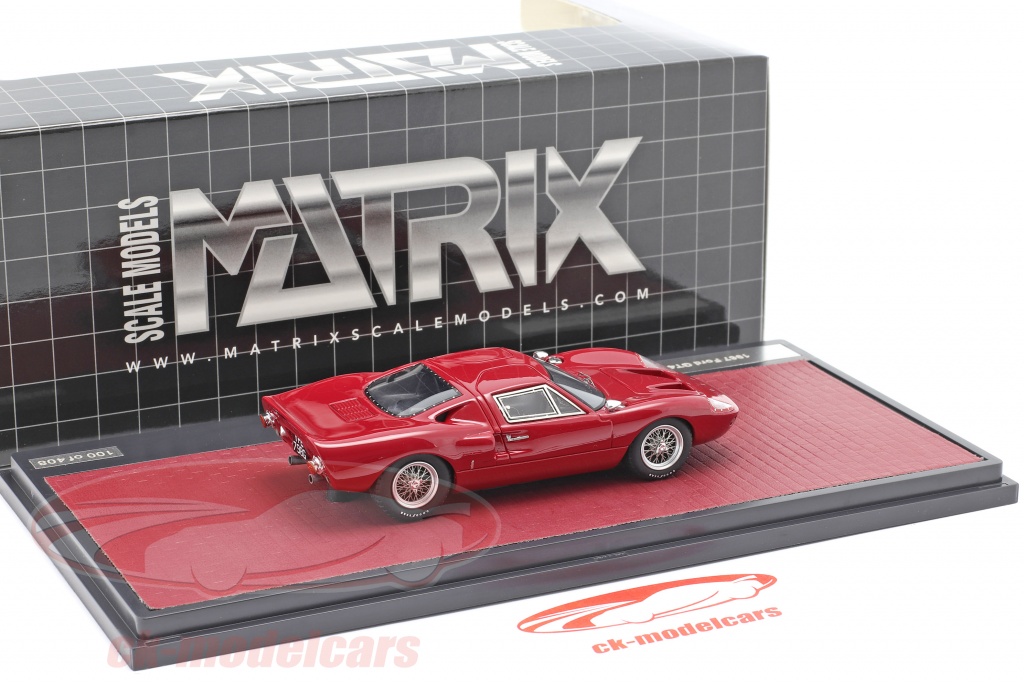 Matrix 1:43 Ford GT40 MK III Baujahr 1967 dunkelrot MX40603-052 ...