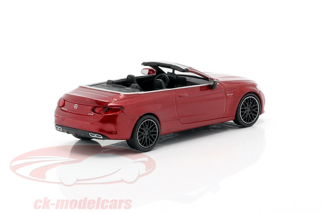 Minichamps 1:87 Mercedes-Benz AMG C63 Cabriolet 2019 red metallic ...