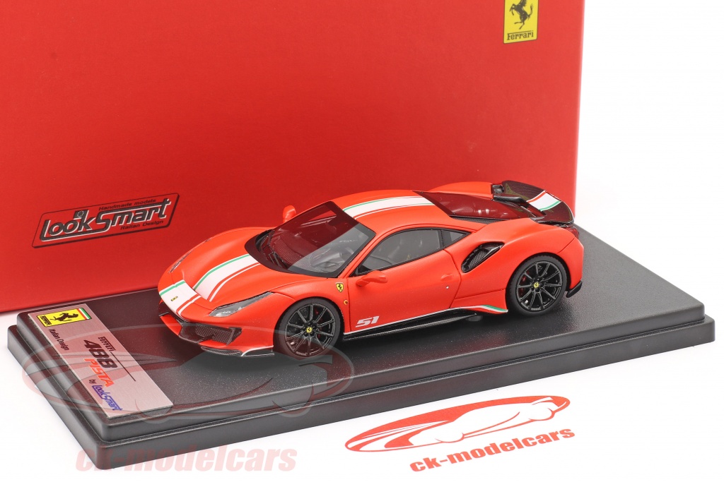 LookSmart 1:43 Ferrari 488 Pista Piloti #51 Baujahr 2018 F1 rot ...