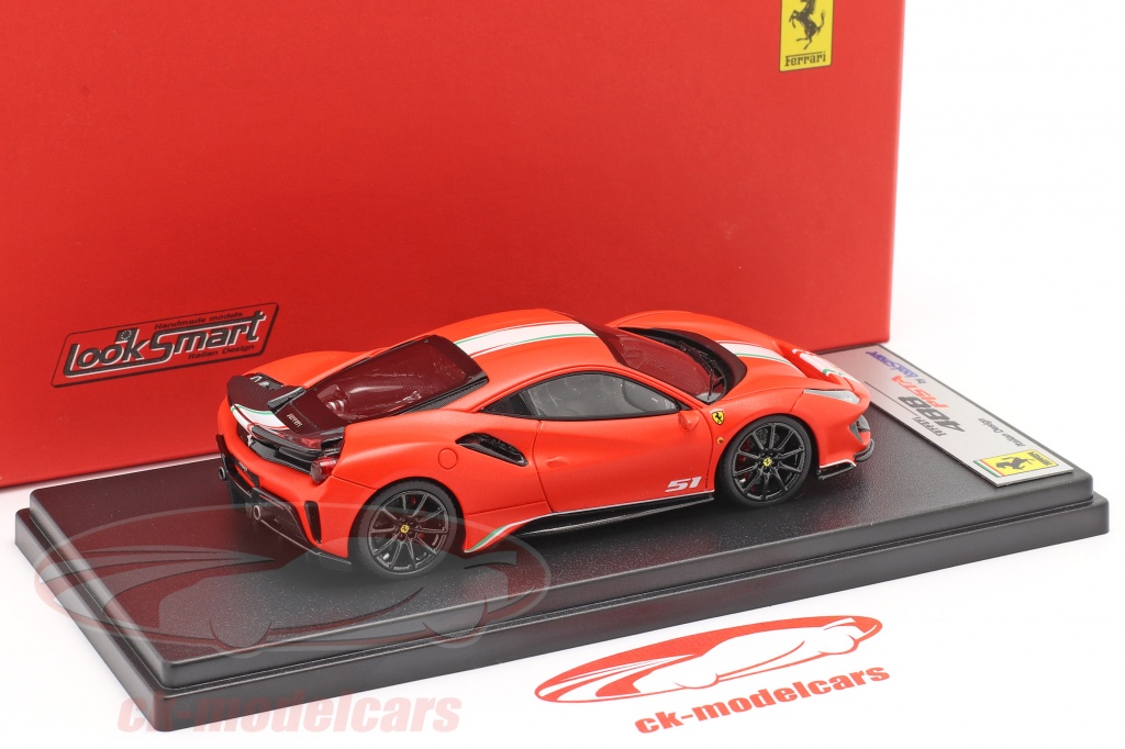 LookSmart 1:43 Ferrari 488 Pista Piloti #51 Baujahr 2018 F1 rot ...
