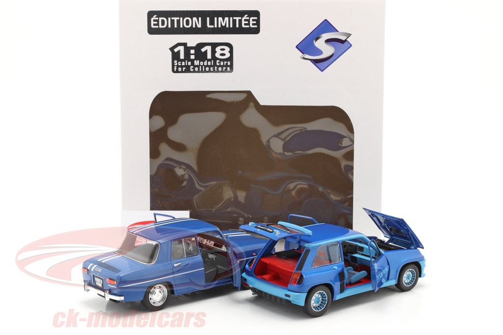 Solido 1:18 2-Car Set Renault R5 Turbo & Renault R8 Gordini bleu ...