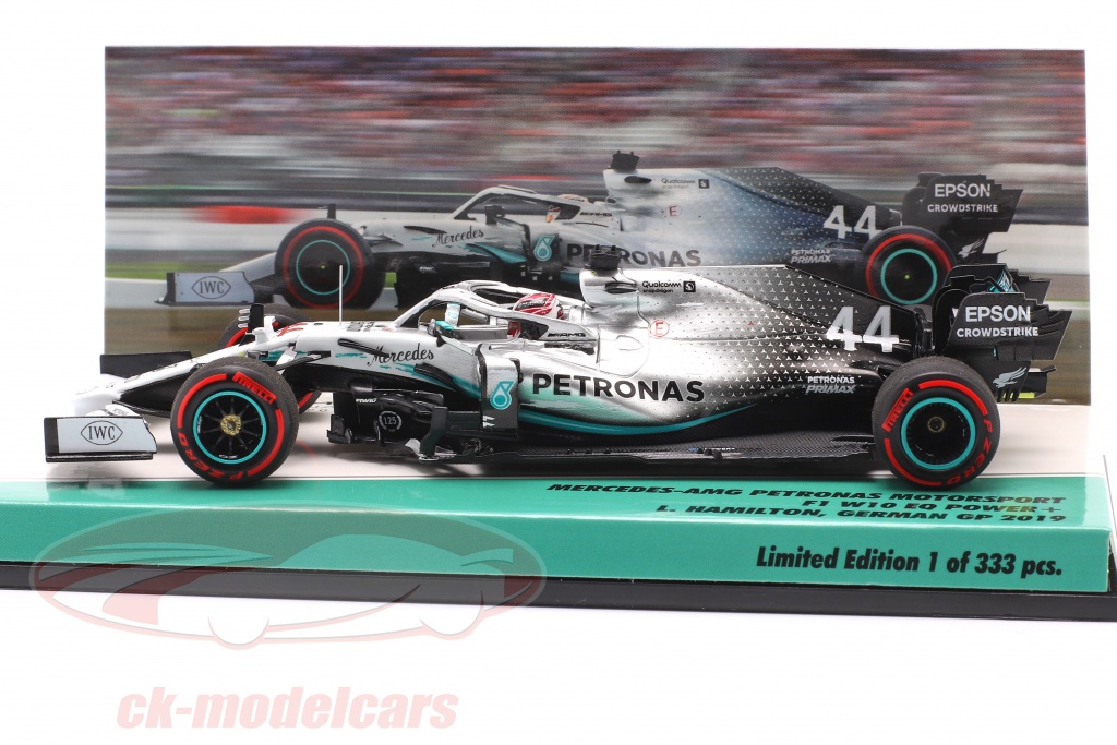 Minichamps 1:43 L. Hamilton Mercedes-AMG F1 W10 #44 German GP World Champion F1 2019 447191144 ...