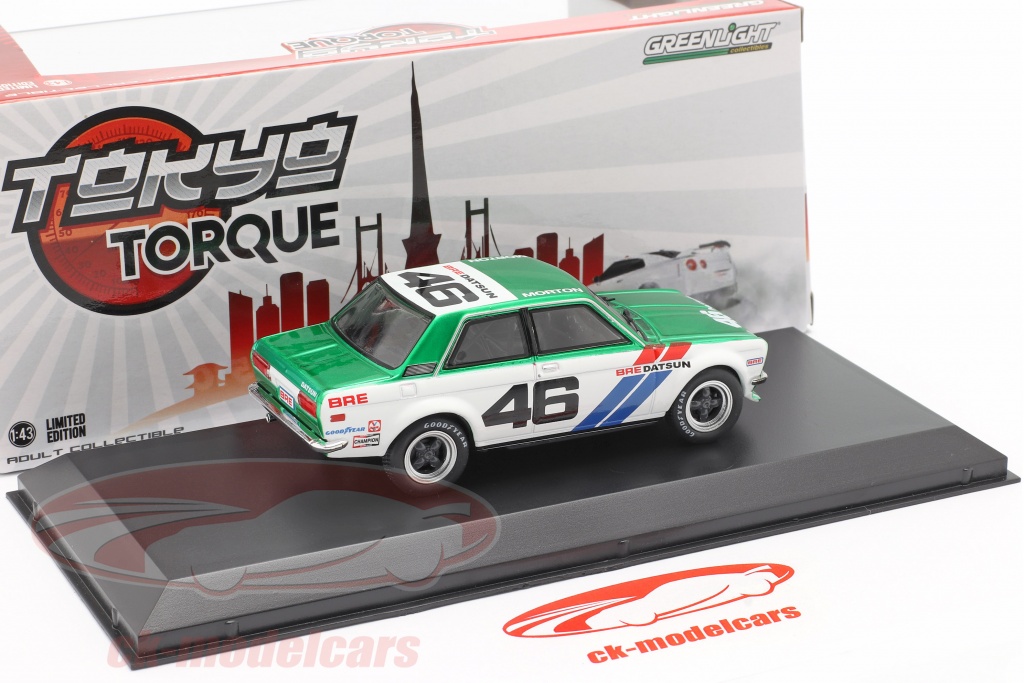 Greenlight 1:43 Bre Datsun 510 #46 Brock Racing Enterprises / green ...