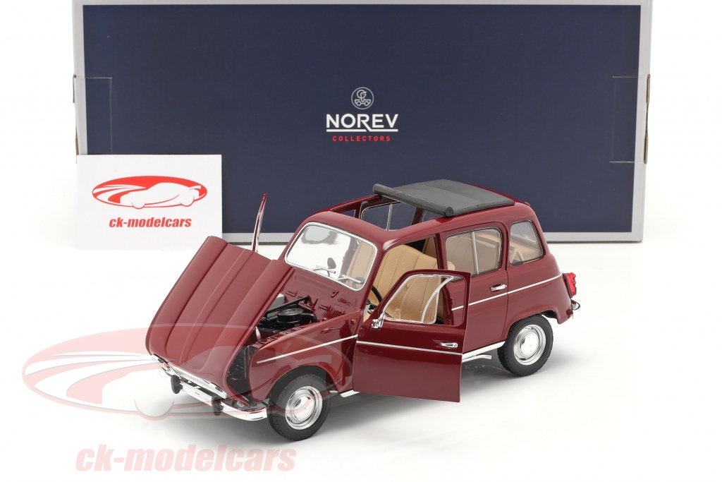 Norev 1:18 Renault 4L year 1966 dark red 185187 model car 185187 ...