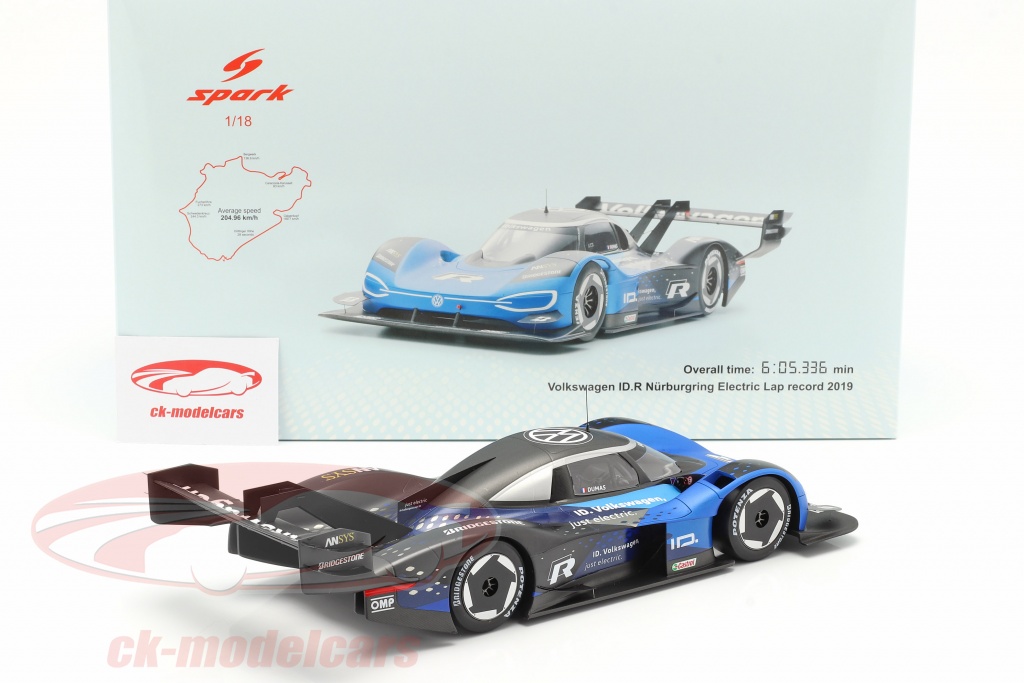 Spark 1:18 Volkswagen VW ID.R Nürburgring Electric Lap Record 2019 ...