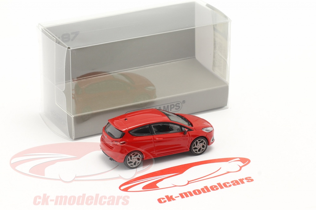Minichamps 1:87 Ford Fiesta ST year 2018 red 870087104 model car ...
