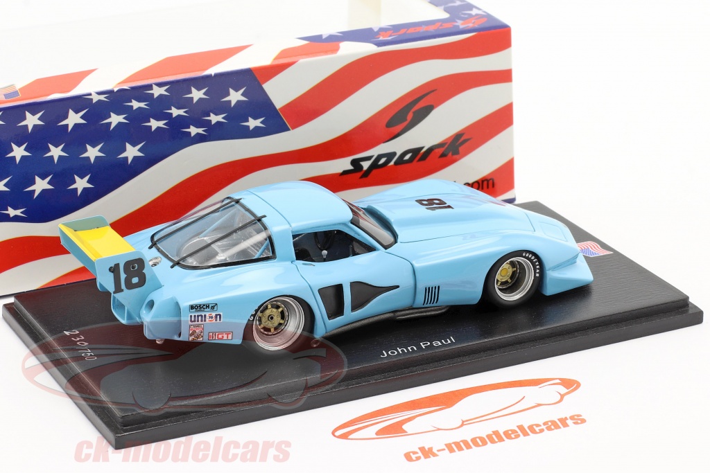 Spark 1:43 Chevrolet Corvette C3 #18 100 Miles Road Atlanta 1978 J ...