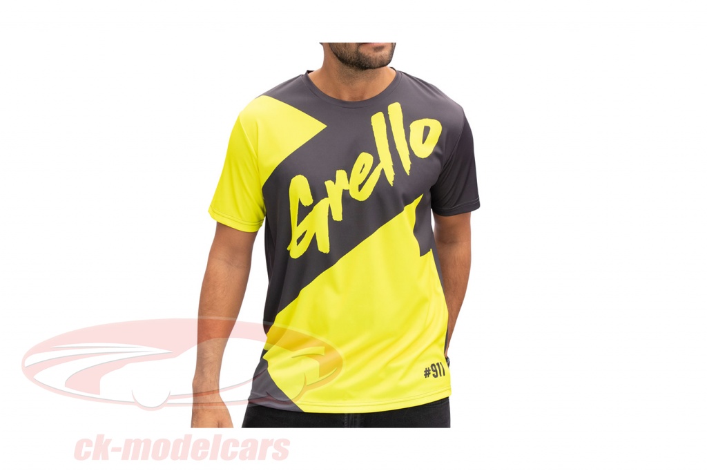 Manthey-Racing T-shirt fan Grello 911 grey / yellow MG-20-120_L MG-20 ...