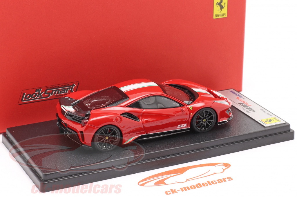 LookSmart 1:43 Ferrari 488 Pista Piloti #51 year 2019 corsa red ...