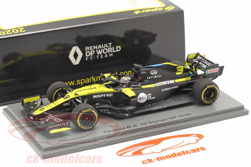 Spark 1:43 Daniel Ricciardo Renault R.S.20 #3 Octavo Estiria GP fórmula ...