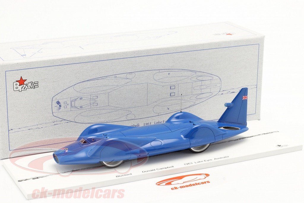 Spark 1:43 Bluebird CN7 World Record Car Lake Eyre 1963 Donald Campbell ...