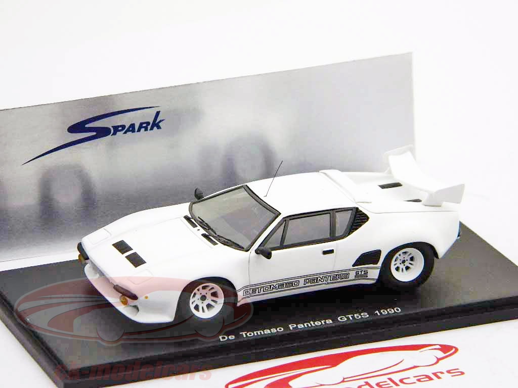 Spark 1:43 De Tomaso Pantera GT5S 1990 white S0537 model car S0537 ...