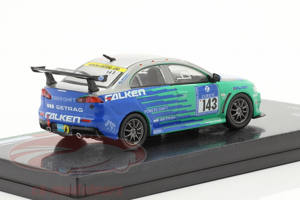 Tarmac Works 1:64 Mitsubishi Lancer Evo X #143 24h Nürburgring 2010 Falken T64-004-NUR ...