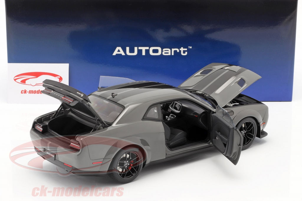 AUTOart 1:18 Dodge Challenger SRT Hellcat Widebody year 2018 grey 71738 ...
