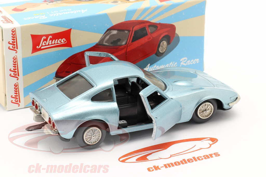 Schuco 1:40 Micro Racer Opel GT light blue metallic 450176200 model car ...