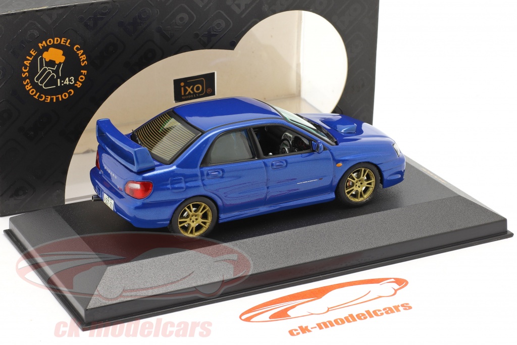 Ixo 1:43 Subaru Impreza WRX STI año 2003 azul metálico MOC026 modelo coche MOC026 4895102303014