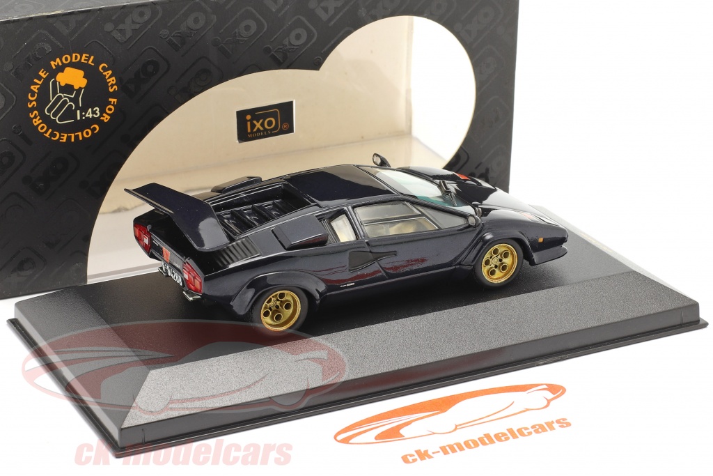 Ixo 1:43 Lamborghini Countach LP400S year 1978 W. Wolf blue-black ...