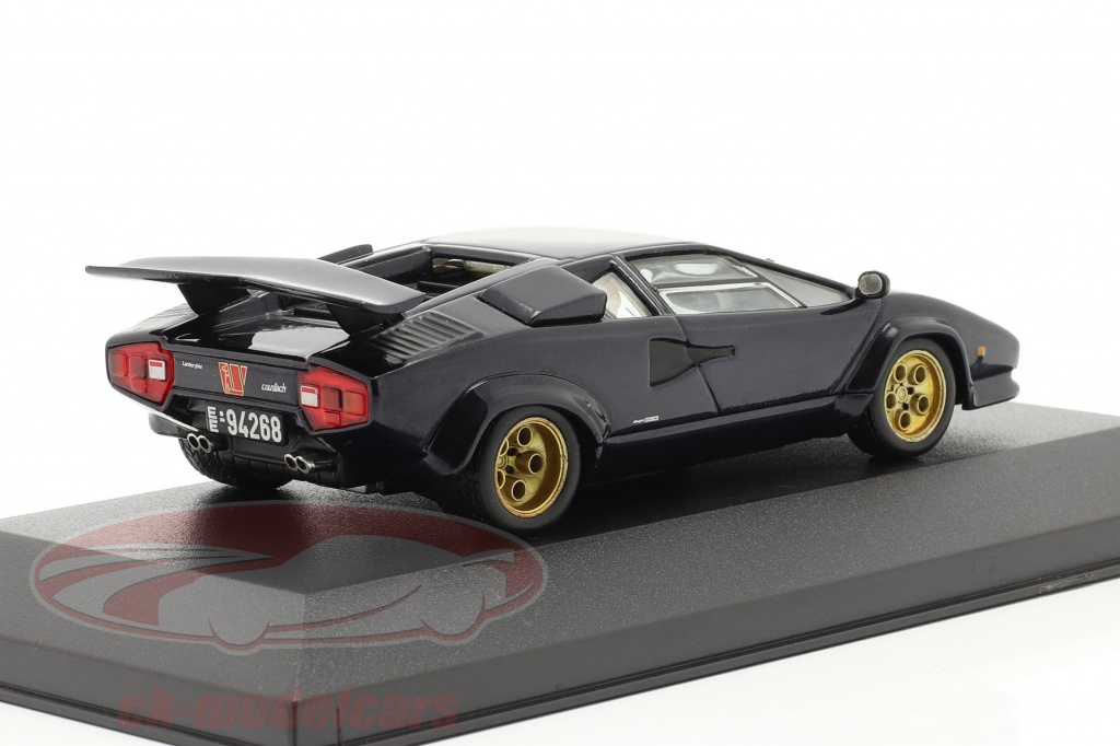 Ixo 1:43 Lamborghini Countach LP400S year 1978 W. Wolf blue-black ...