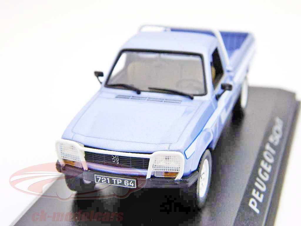 Norev 1:43 Peugeot 504 Pick-Up Dangel 4x4 California light blue 475451 ...