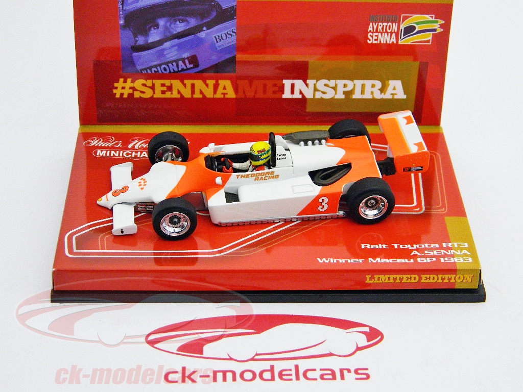 Minichamps 1:43 Ayrton Senna Ralt TOyota RT3 Winner Macau GP 1983 Japan ...