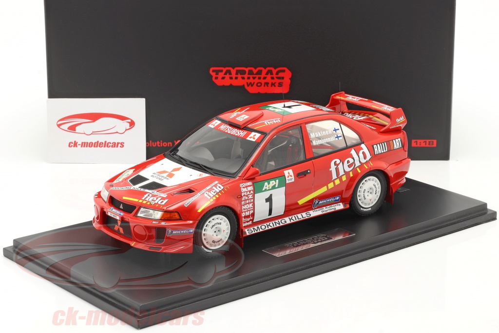 Tarmac Works 1:18 Mitsubishi Lancer Evo V #1 Winner Rallye Australia ...