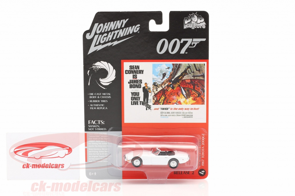 JohnnyLightning 1:64 Toyota 2000GT James Bond You only live twice (1967) blanco Johnny Lightning ...