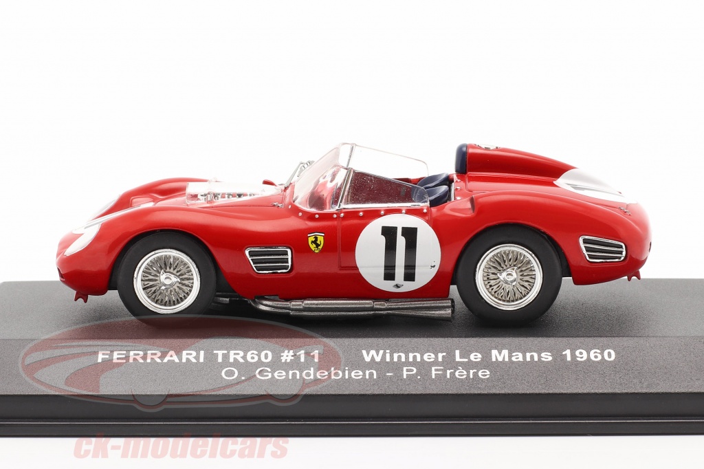 Ixo 1:43 Ferrari TR60 #11 победитель 24h LeMans 1960 Gendebien, Frere ...