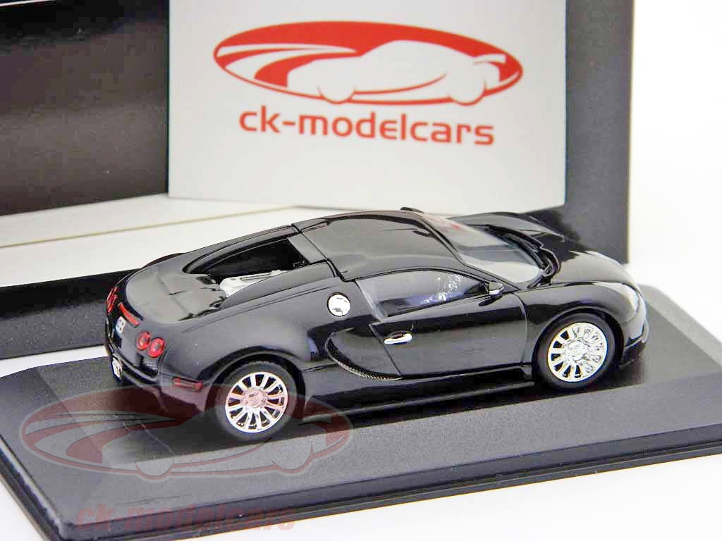 Minichamps 1:43 Bugatti Veyron construite en 2010 black / black ...