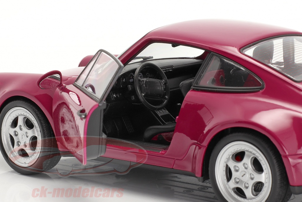 Welly 1:24 Porsche 911 (964) Turbo year 1990 ruby red MAP02493616 model ...
