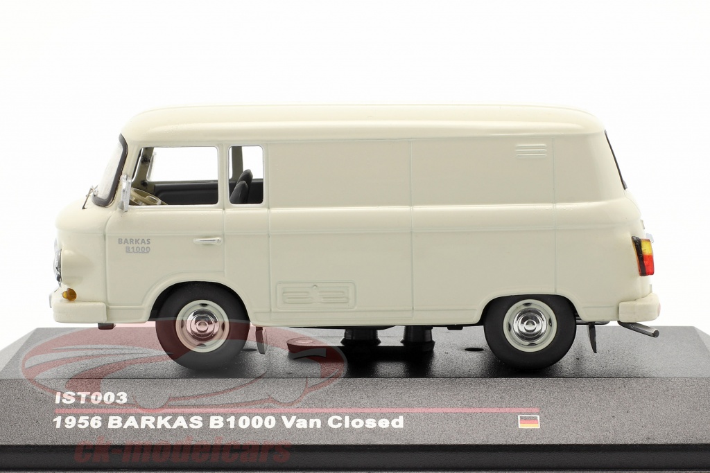 IST-Models 1:43 Barkas B1000 Van jaar 1956 licht grijs IST003 model ...