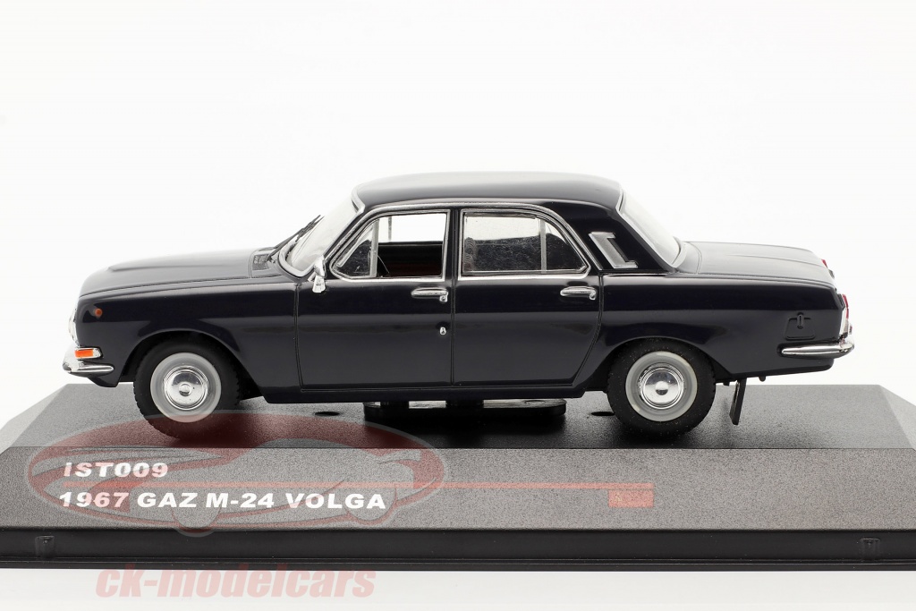 IST-Models 1:43 GAZ M-24 Volga year 1967 dark blue IST009 model car ...