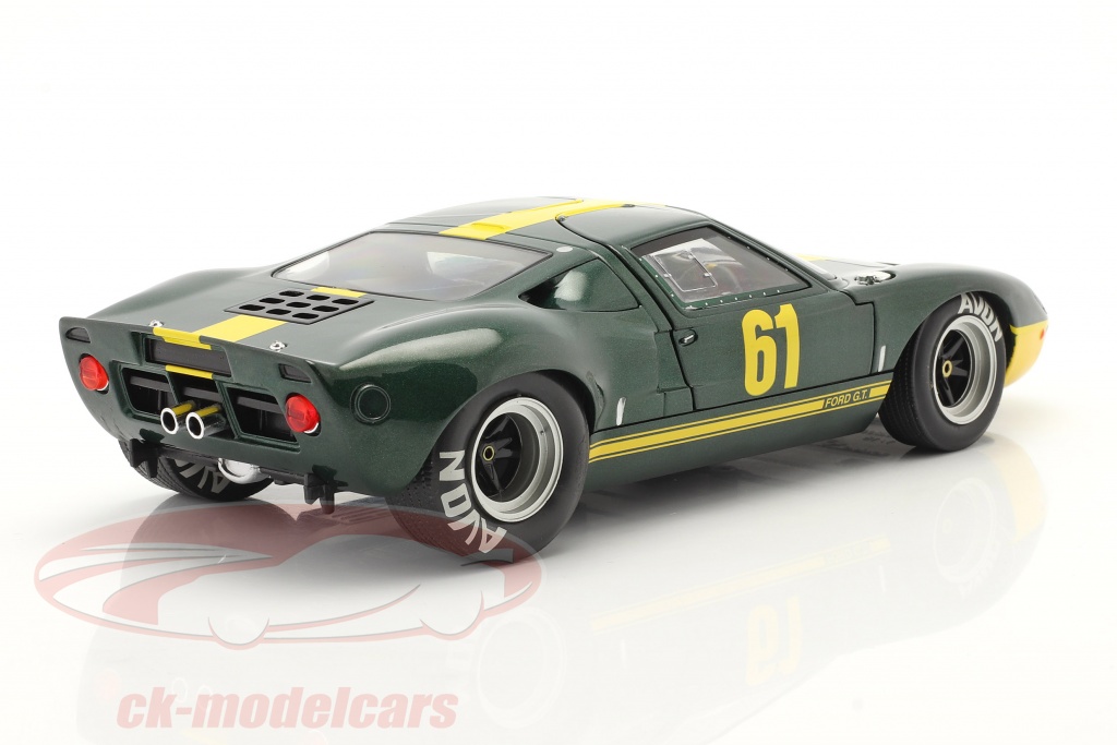 Solido 1:18 Ford GT40 MK1 #61 verde oscuro metálico / amarillo S1803004 ...