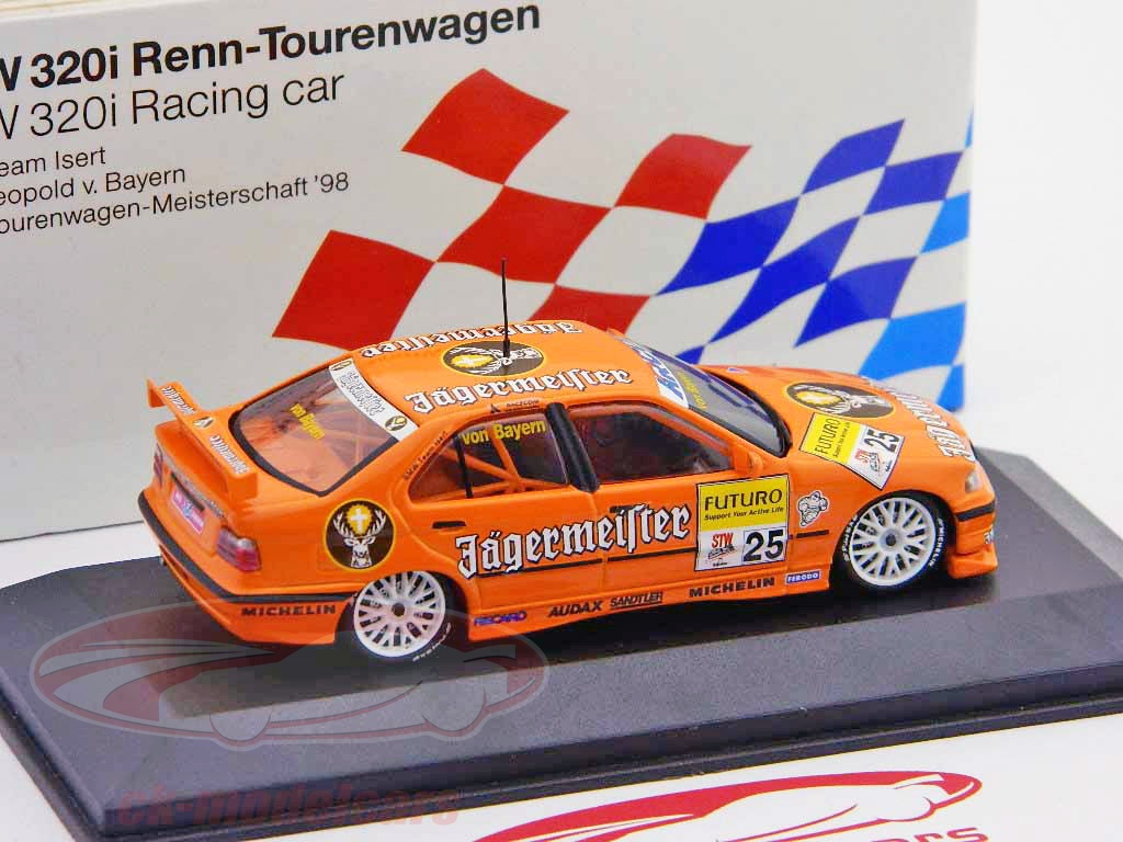Minichamps 1:43 BMW 320i #25 Prince Léopold de Bavière Jägermeister ...