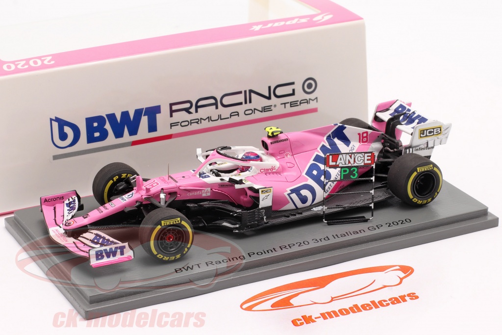Spark 1:43 Lance Stroll Racing Point RP20 #18 3rd Italian GP formula 1 ...