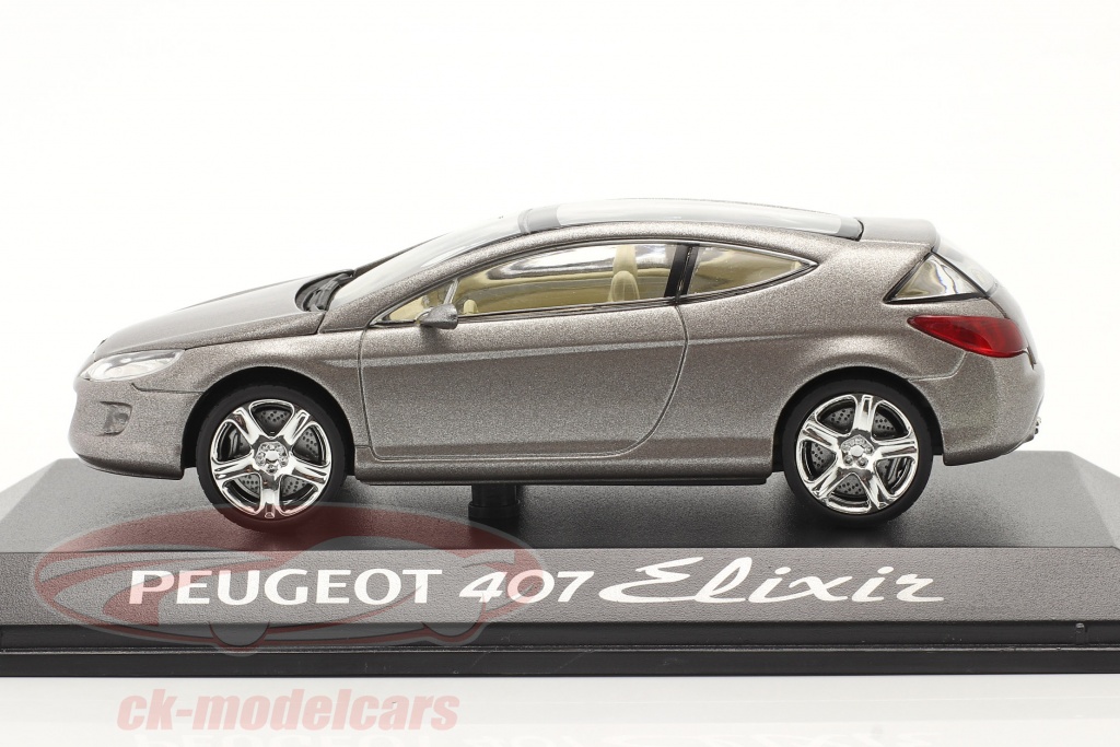 Altaya 1:43 Peugeot 407 Elixir Concept Car grey metallic magCC407eli ...
