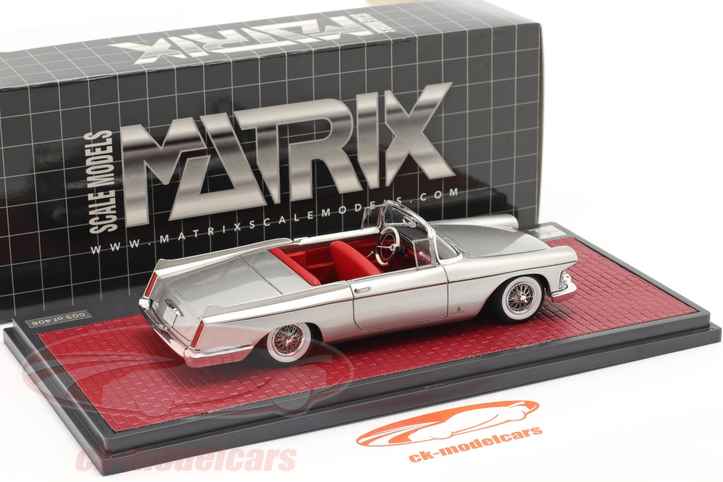 Matrix 1:43 Cadillac Skylight Pininfarina Open Convertible 1959 銀 ...