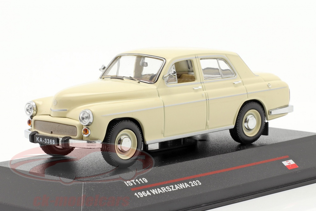 IST-Models 1:43 Warszawa 203 year 1964 beige IST119 model car IST119 ...