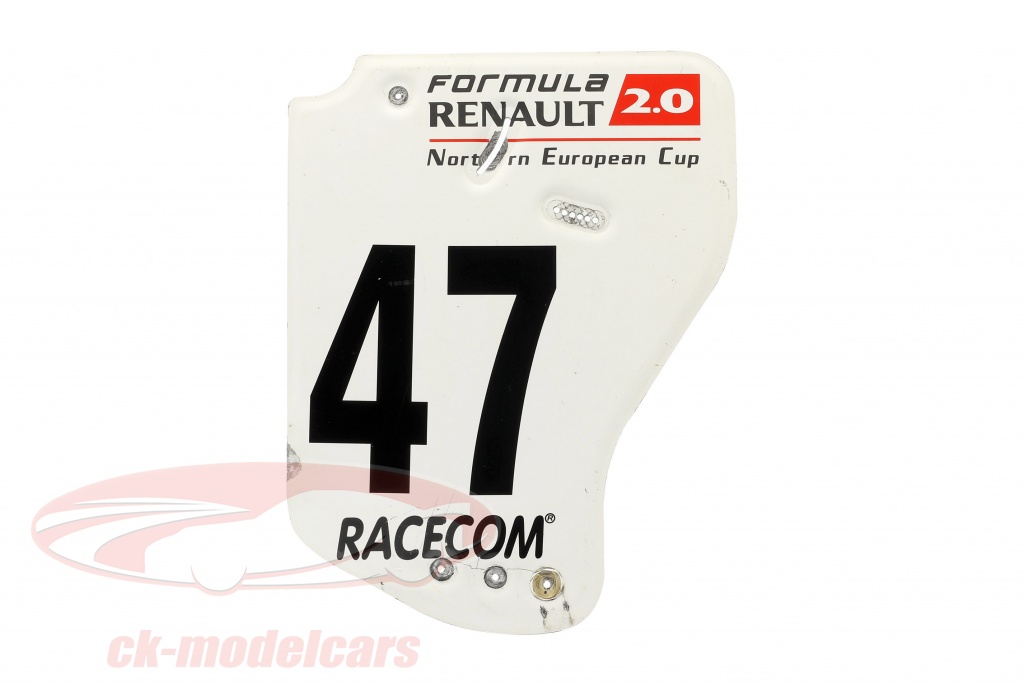Original rear wing end plate #47 formula Renault 2.0 / ca. 36 x 47 cm ...
