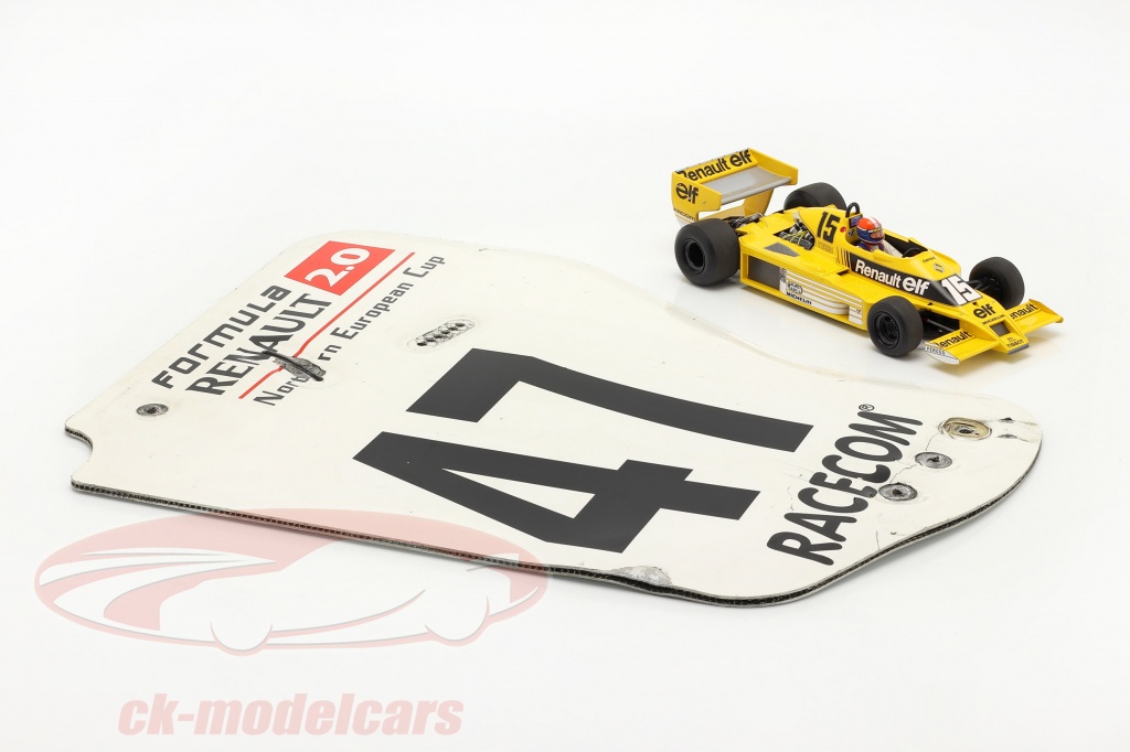 Original rear wing end plate #47 formula Renault 2.0 / ca. 36 x 47 cm ...